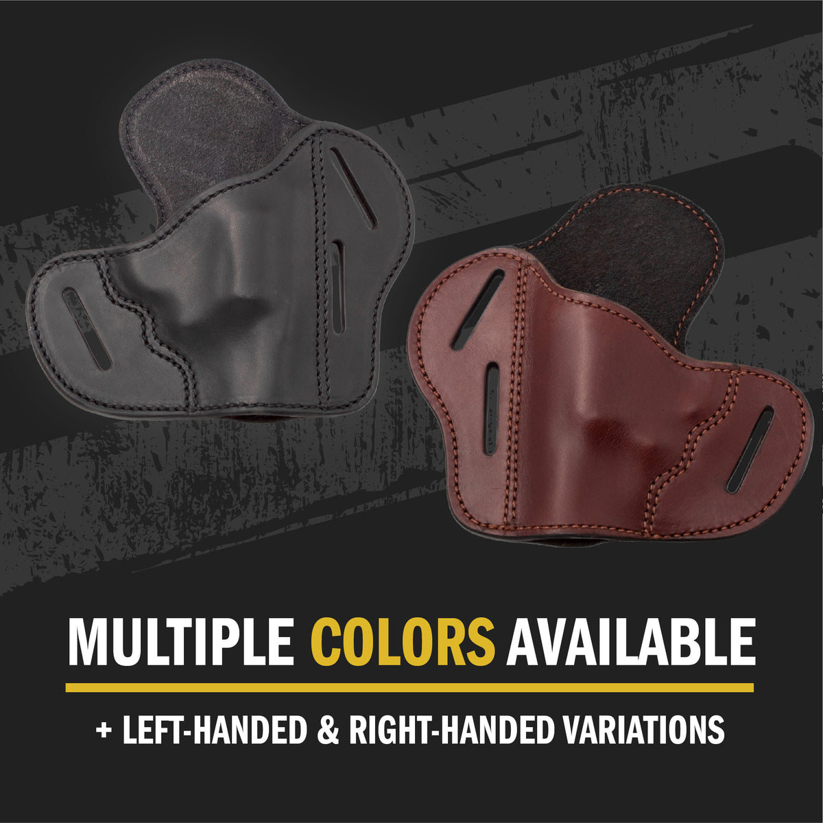 The Ultimate 3 Slot OWB Leather Gun Holster | Relentless Tactical